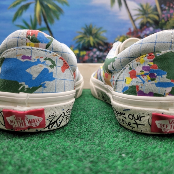 Vans | Shoes | Vans Save The Planet X Era World Map Kids Shoe | Poshmark